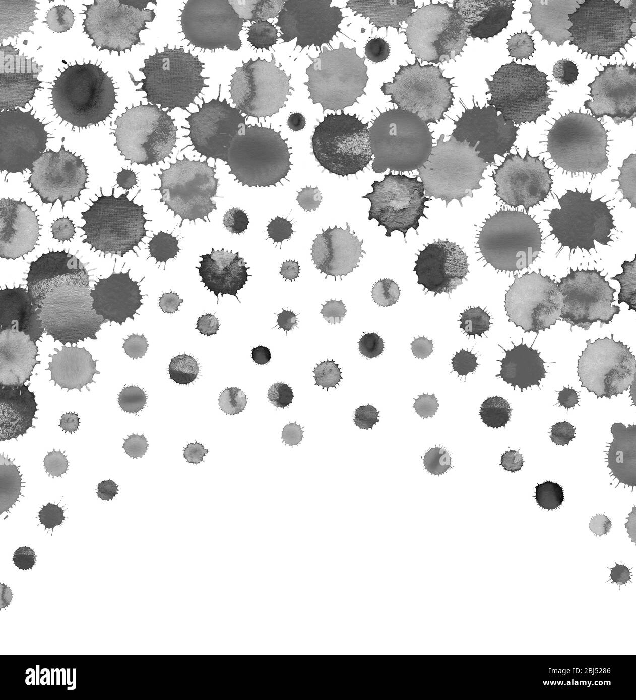 Grunge splash design. Black splashes isolated on white background Stock ...