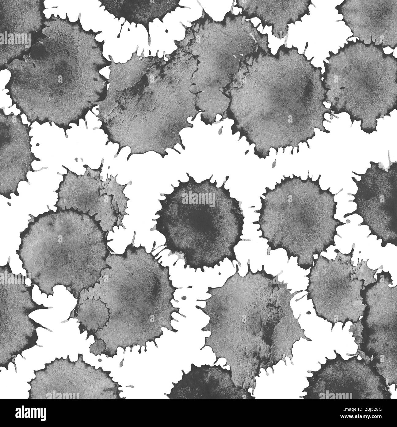 Grunge splash design. Black splashes isolated on white background Stock ...