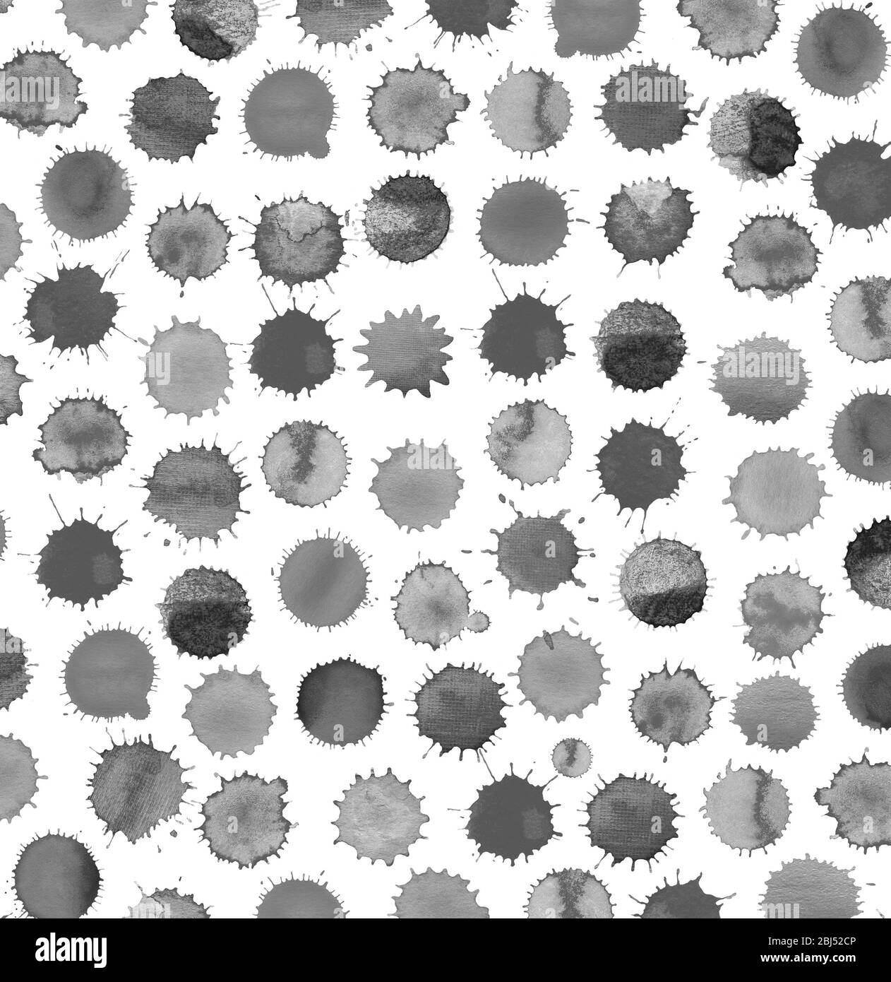 Grunge paint stains. Black ink grunge splash. Watercolor black splashes ...