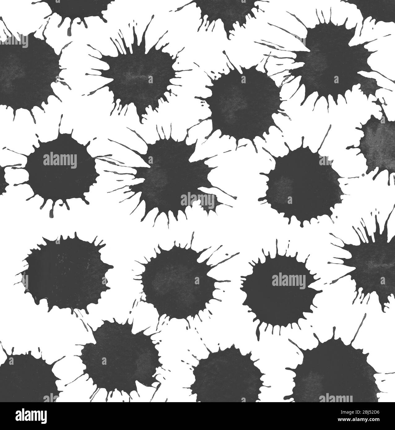 Grunge paint stains. Black ink grunge splash. Watercolor black splashes ...