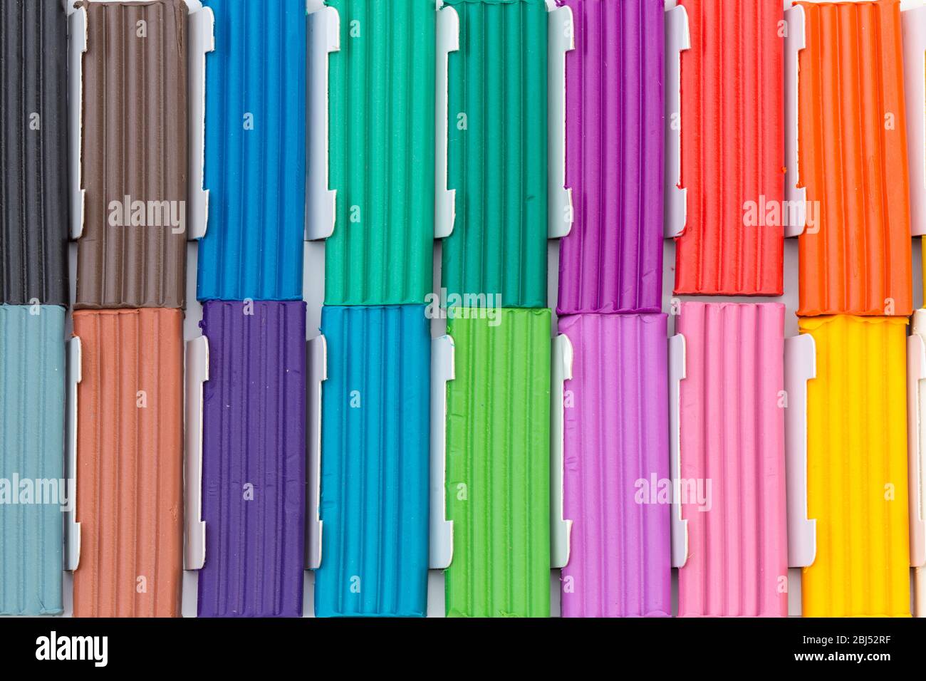 plasticine colorful sticks isolated over white background Stock Photo ...