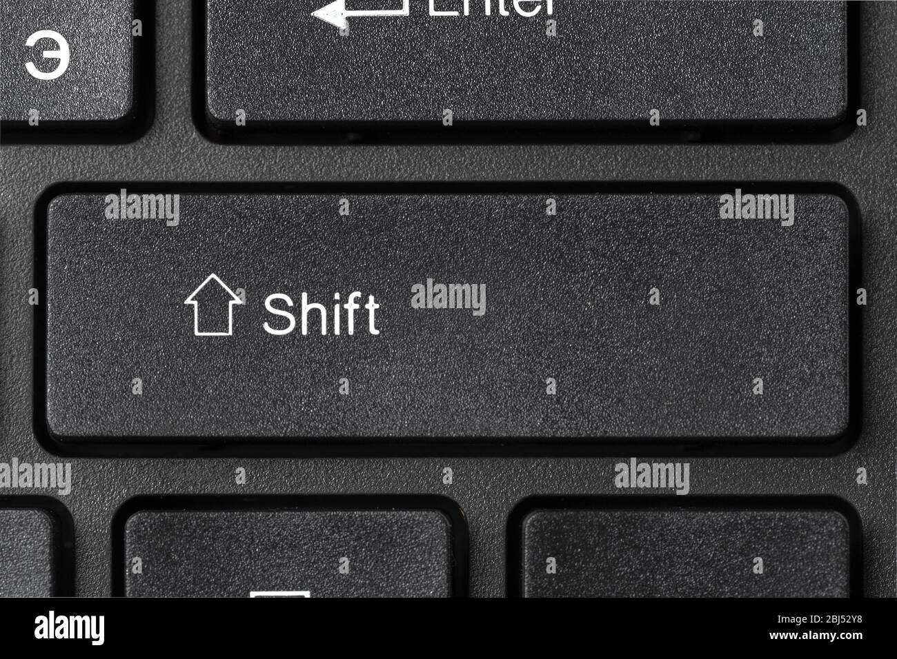 Black laptop keyboard close up. Macro photo Stock Photo - Alamy