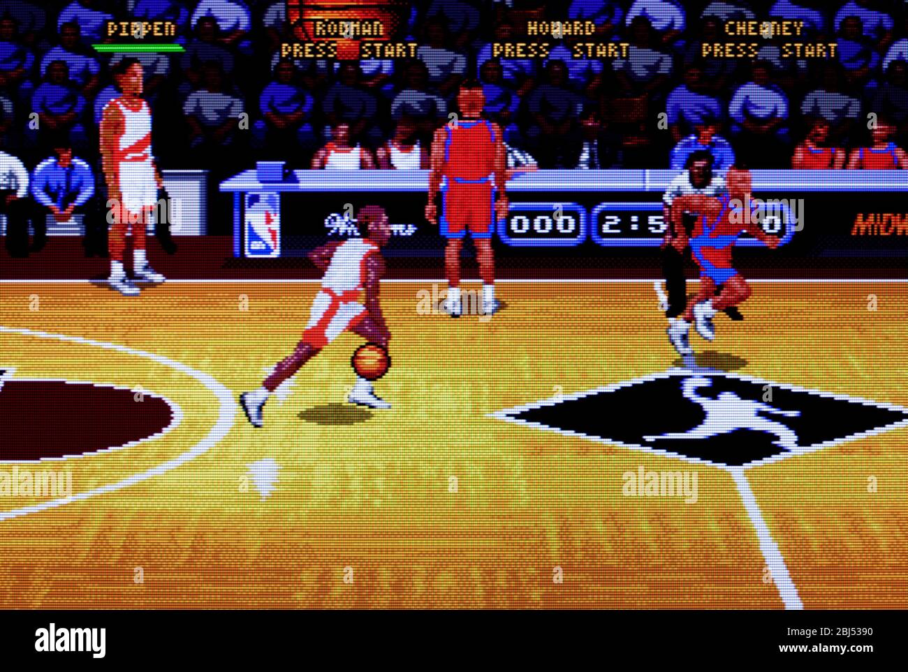 NBA Hang Time - Sega Genesis Mega Drive - Editorial use only Stock ...