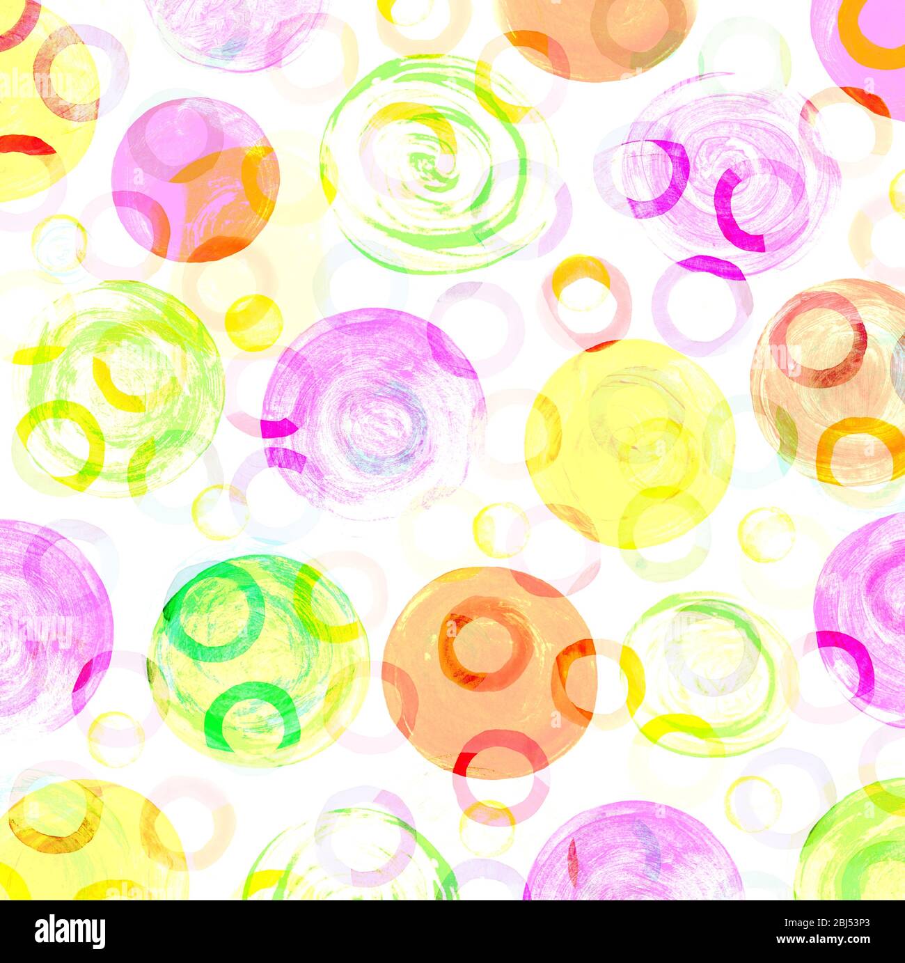 Watercolor pastel polka dots. Abstract retro pastel pattern. Round ...