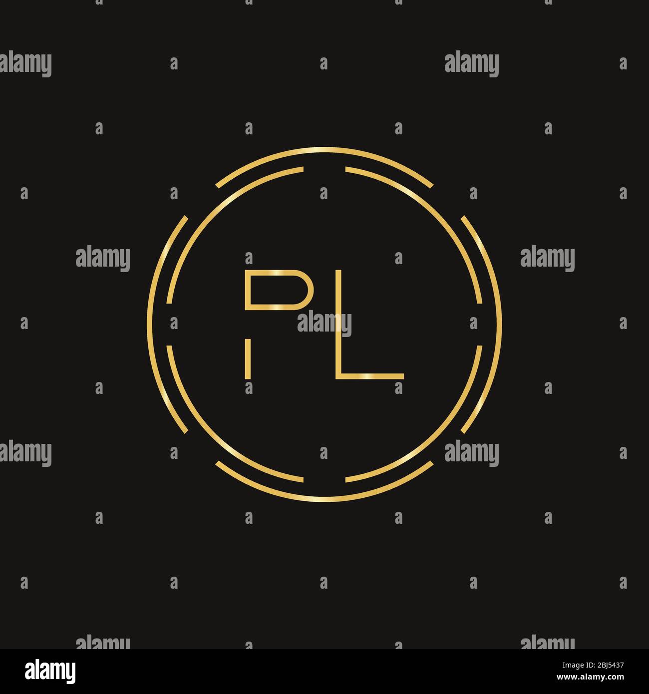 Initial Letter PL Logo Design Vector Template. PL Letter Logo Design ...