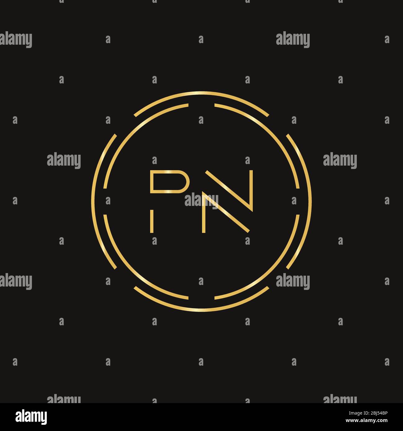 Initial Letter PN Logo Design Vector Template. PN Letter Logo Design ...