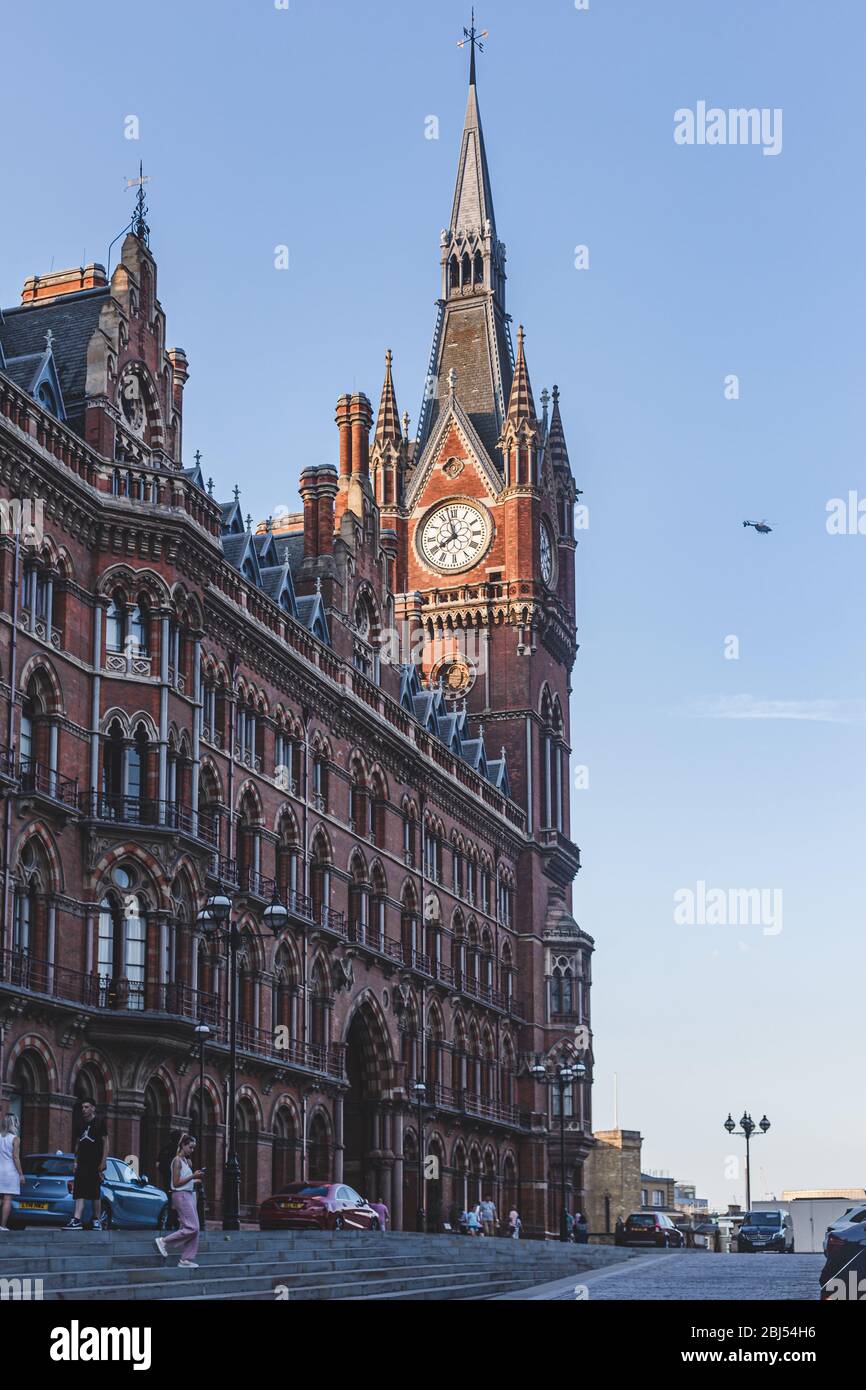 London/UK-26/07/18: The St. Pancras Renaissance London Hotel, forming ...