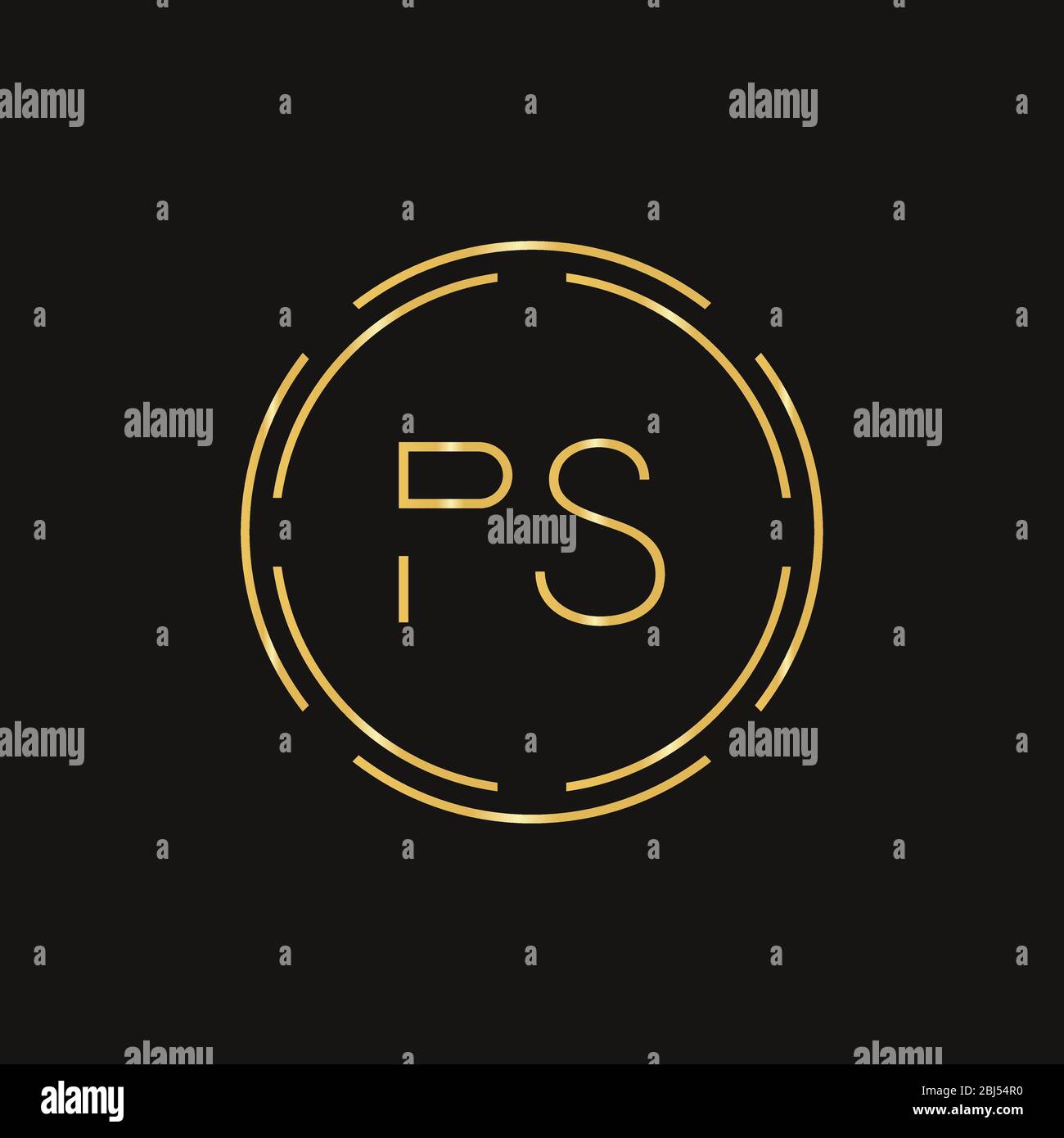 Initial Letter PS Logo Design Vector Template. PS Letter Logo Design ...