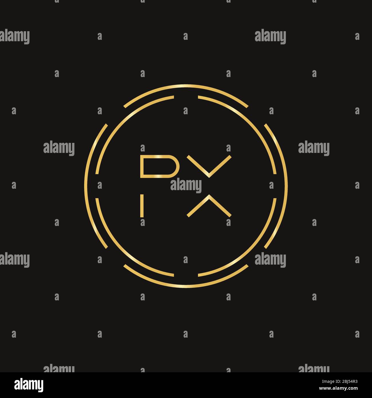 Initial Letter PX Logo Design Vector Template. PX Letter Logo Design ...