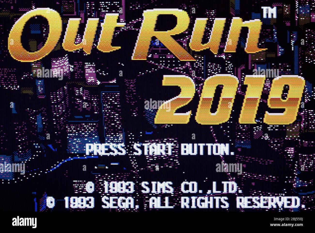 Out Run 2019 - Sega Genesis Mega Drive - Editorial use only Stock Photo ...