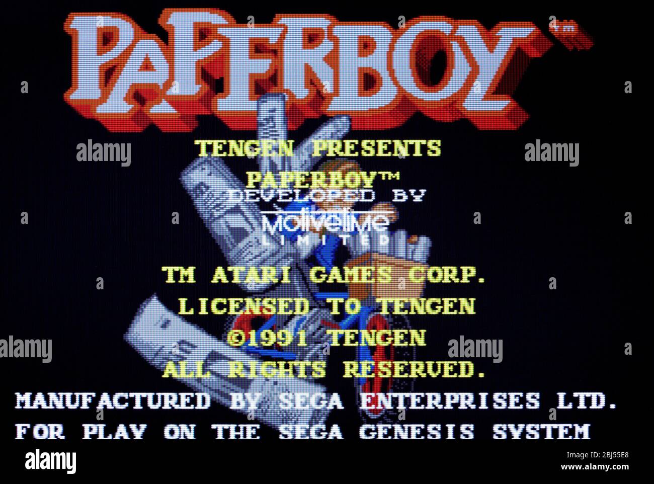 Paperboy game hi-res stock photography and images - Alamy