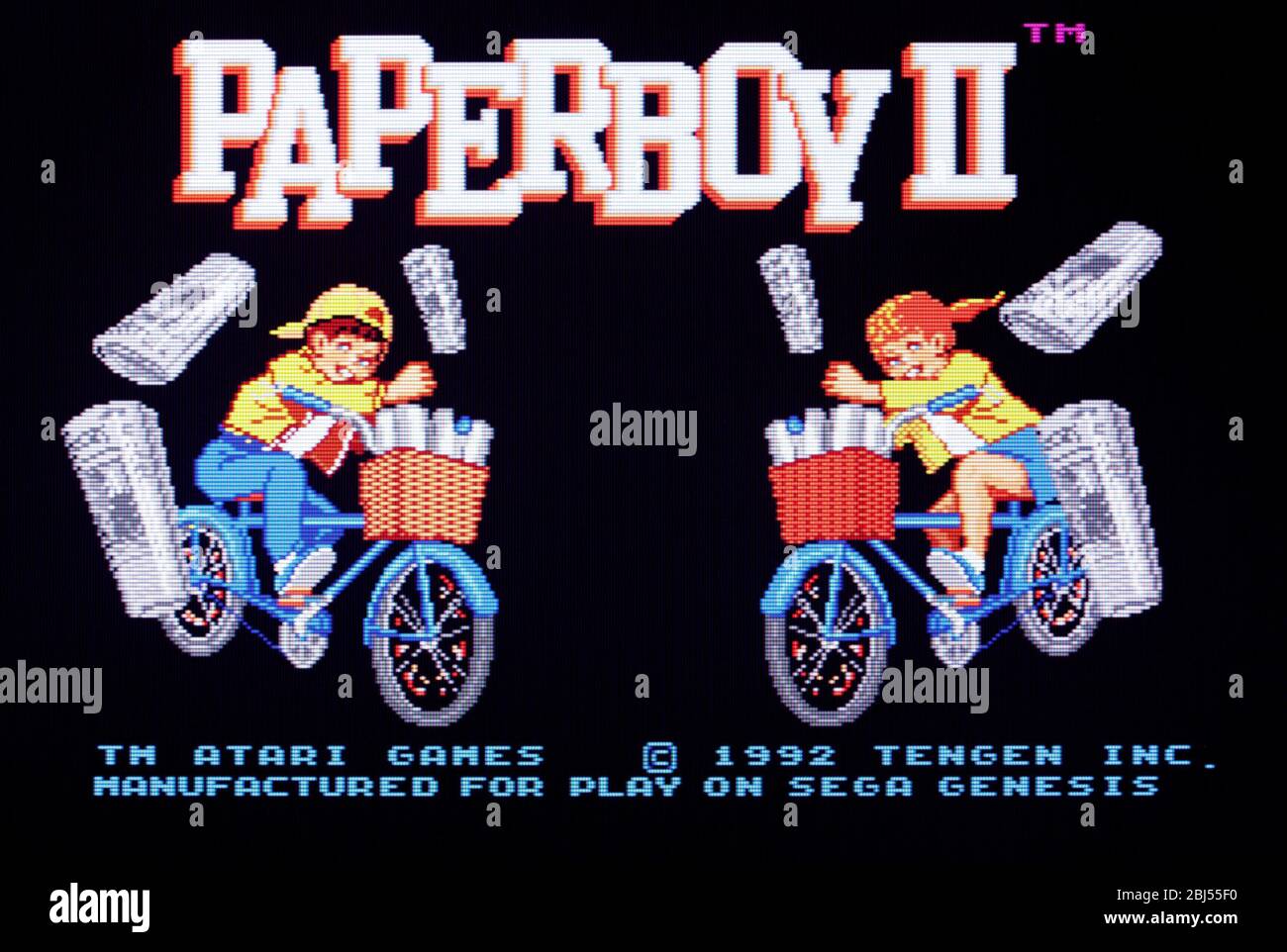 Paperboy II 2 - Sega Genesis Mega Drive - Editorial use only Stock ...