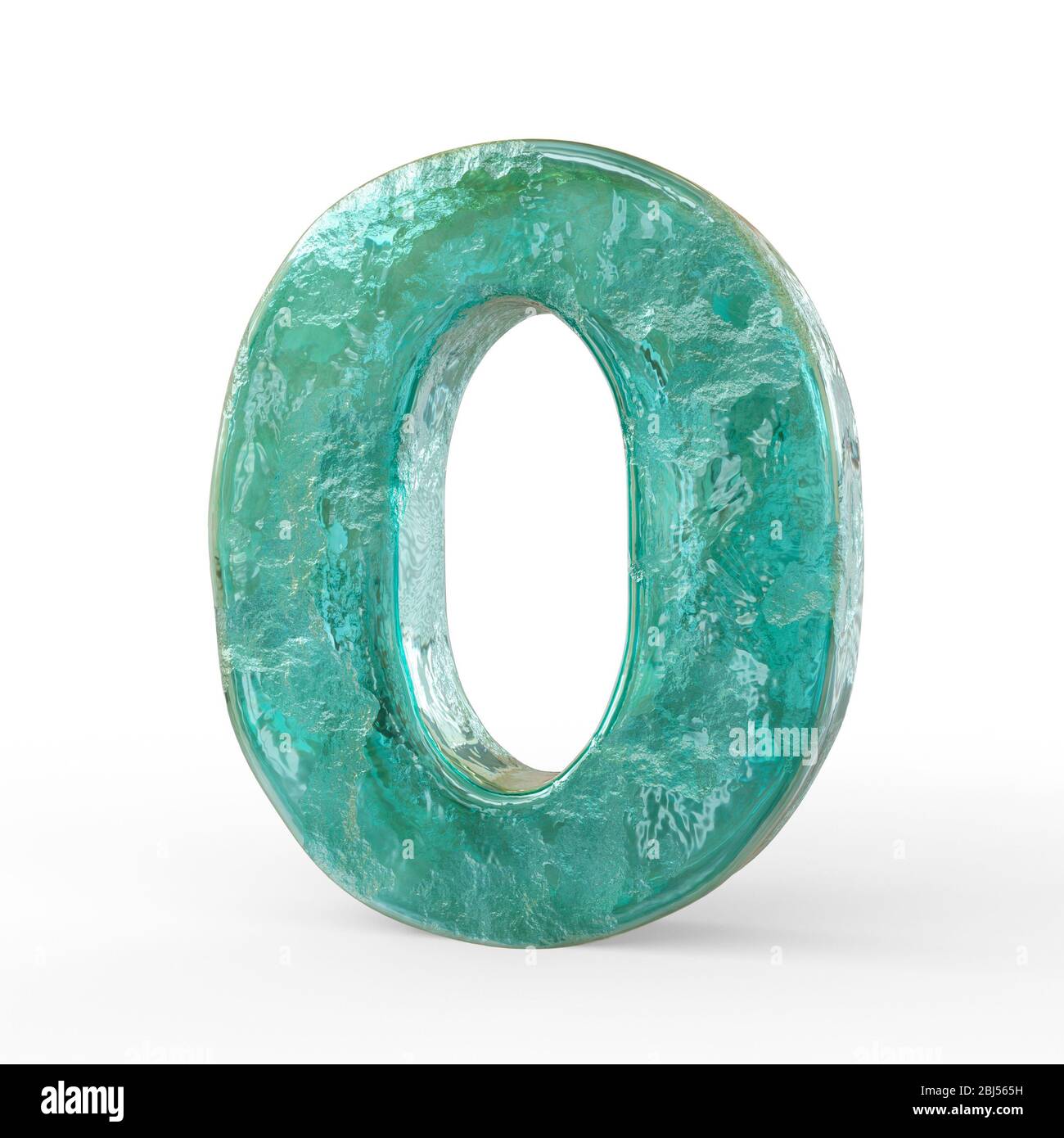 Realistic icy numbers isolated on a white background. 3d image Stock ...