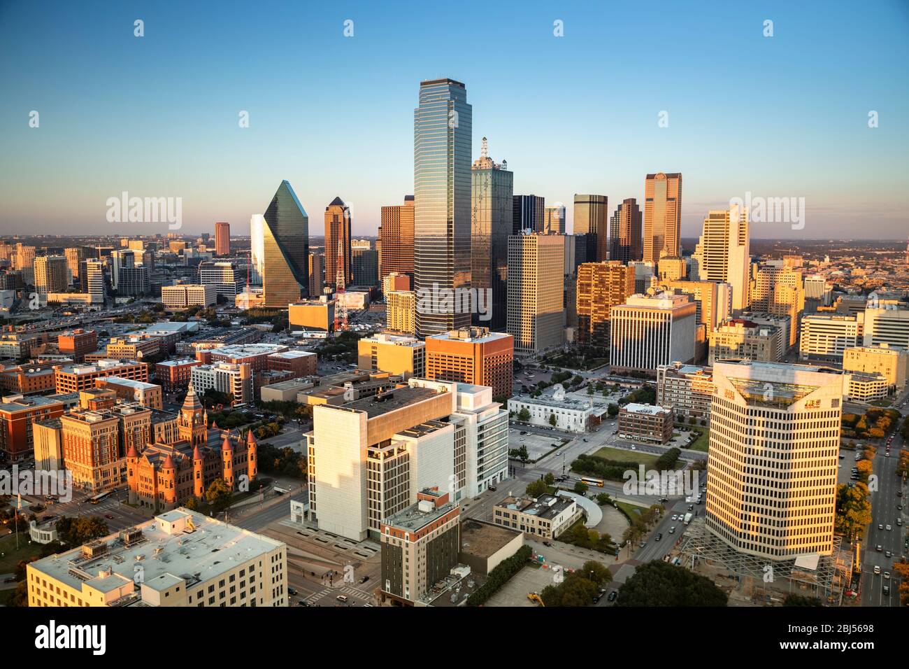Downtown scenic cityscape of Dallas Texas USA Stock Photo - Alamy