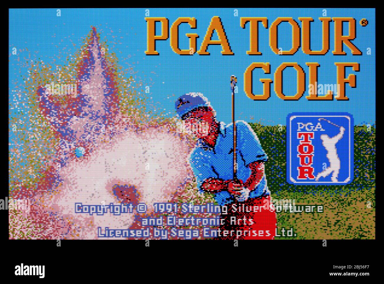 PGA Tour Golf - Sega Genesis Mega Drive - Editorial use only Stock ...