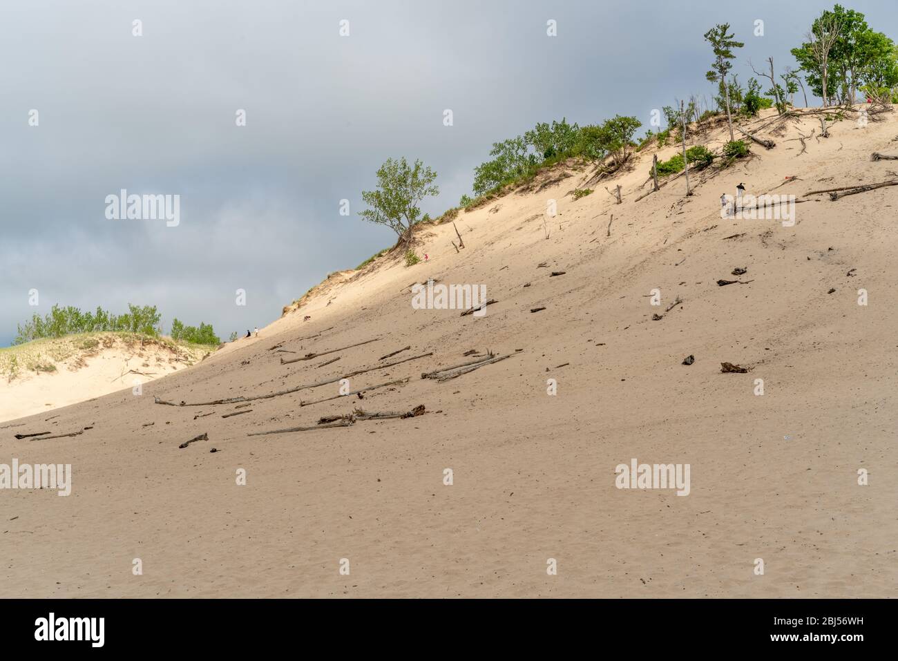 Indiana Dunes National Park sand dunes in Porter, Indiana Stock Photo ...