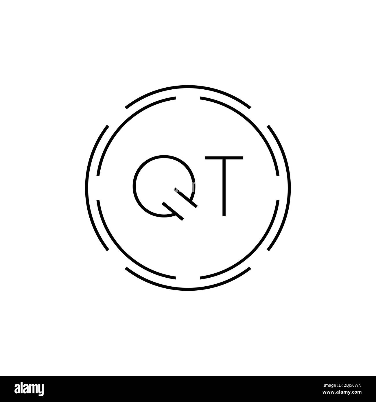 Initial Letter QT Logo Design Vector Template. Digital Abstract Circle ... Initial Letter QT Logo Design Vector Template. Digital Abstract Circle ...