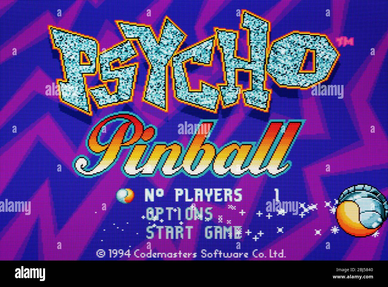 Psycho Pinball - Sega Genesis Mega Drive - Editorial use only Stock ...