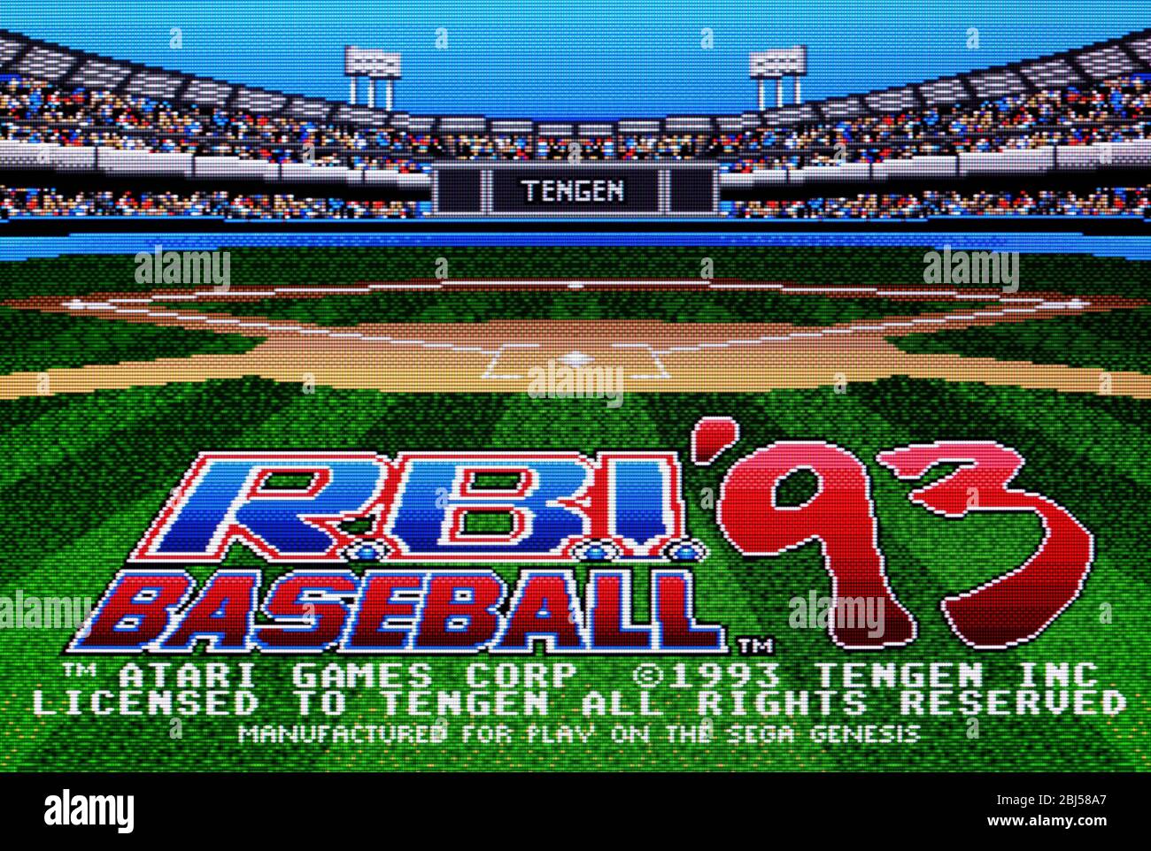R.B.I. Baseball '93 - Sega Genesis Mega Drive - Editorial use only ...