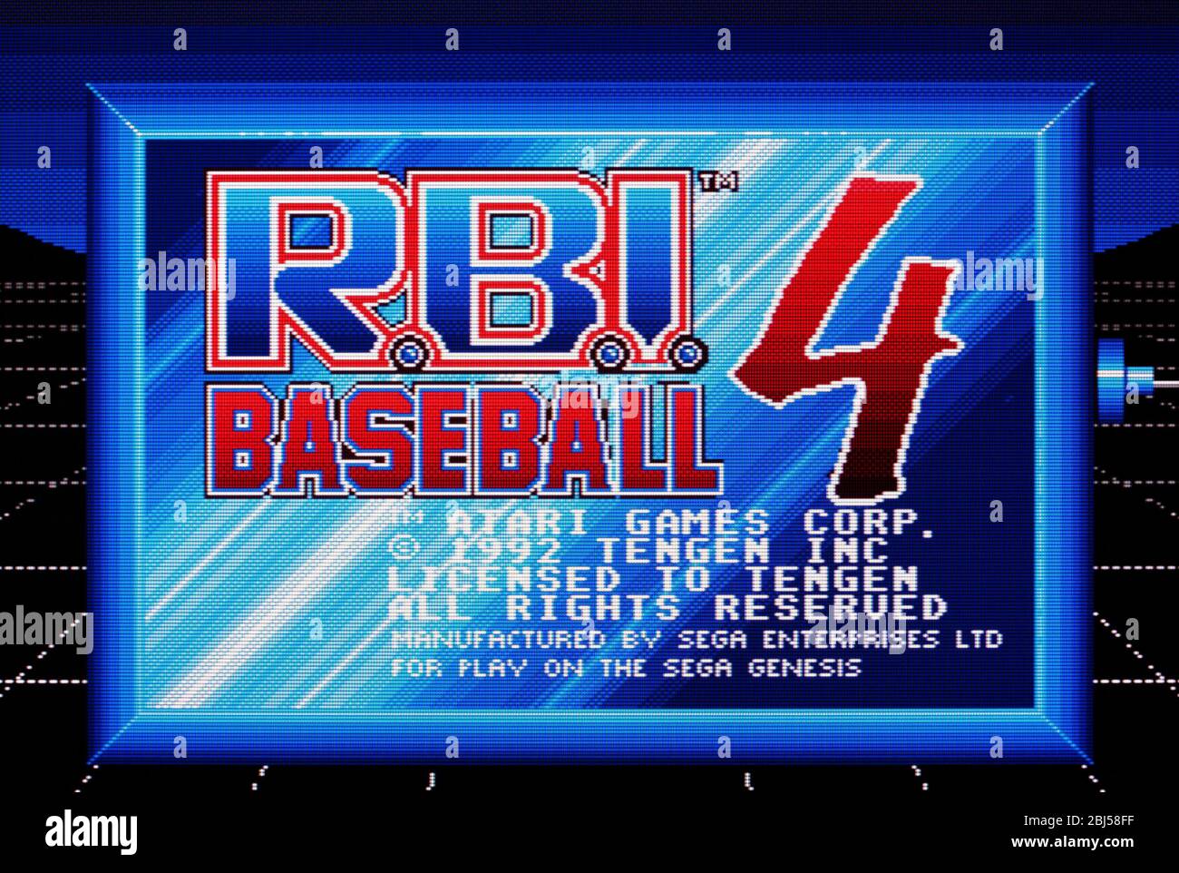 R.B.I. Baseball 4 - Sega Genesis Mega Drive - Editorial use only Stock ...