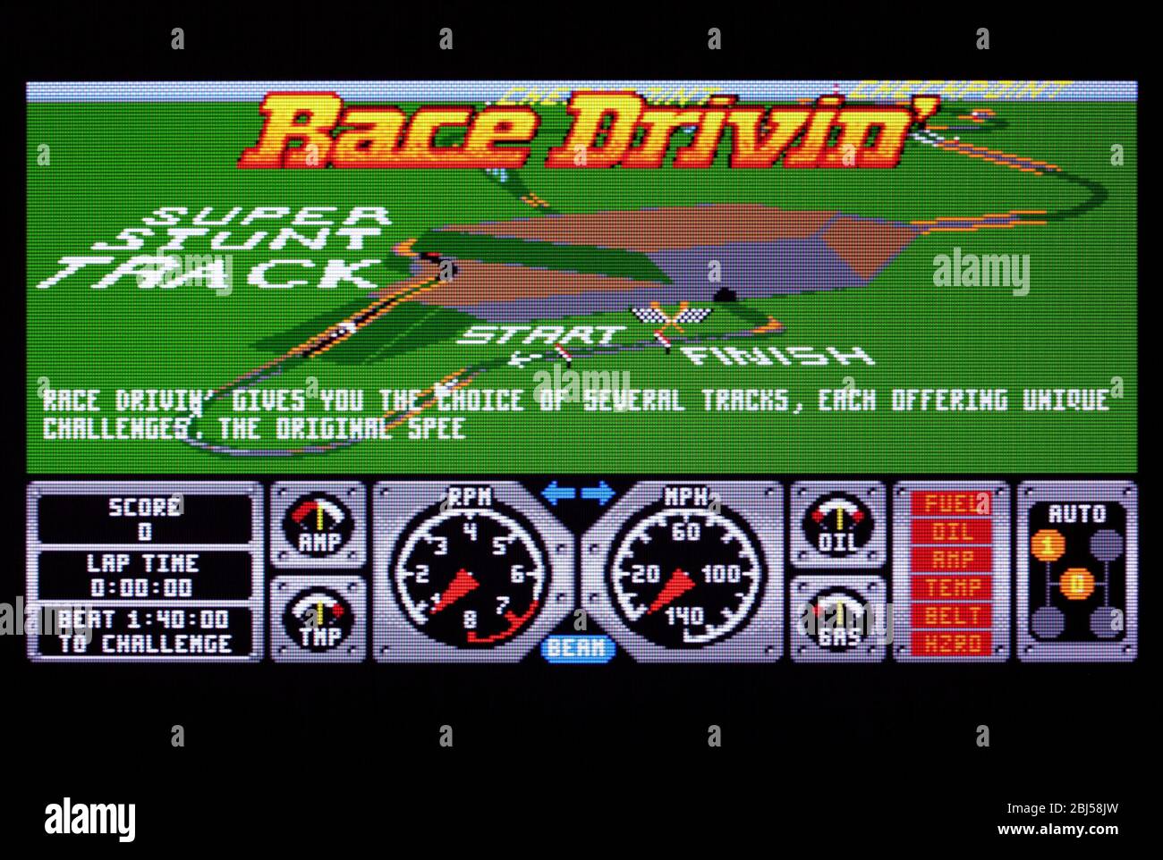 Race Drivin' - Sega Genesis Mega Drive - Editorial use only Stock Photo ...