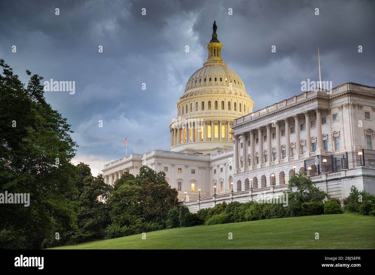 United States Capitol and the Senate Building, Washington DC USA Stock ...
