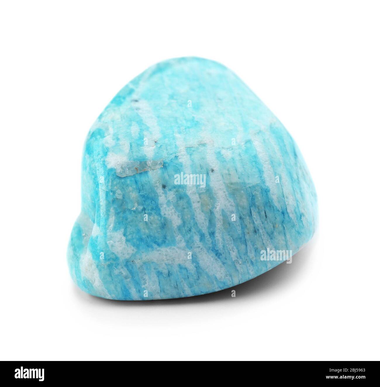 Amazonite isolated on white background Stock Photo - Alamy