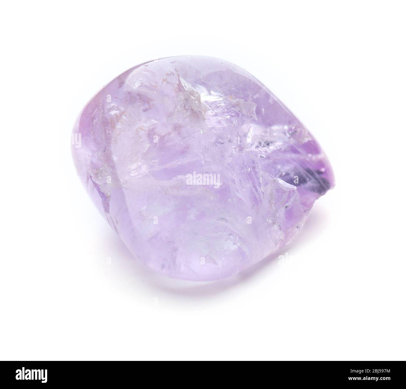 Rock crystal isolated on white background Stock Photo - Alamy