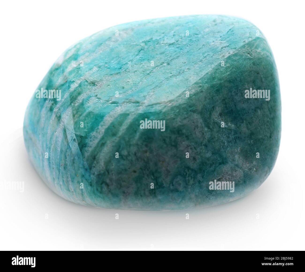 Amazonite isolated on white background Stock Photo - Alamy