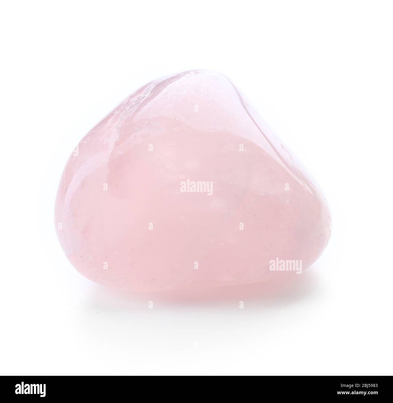 Pink quartz isolated on white background Stock Photo - Alamy