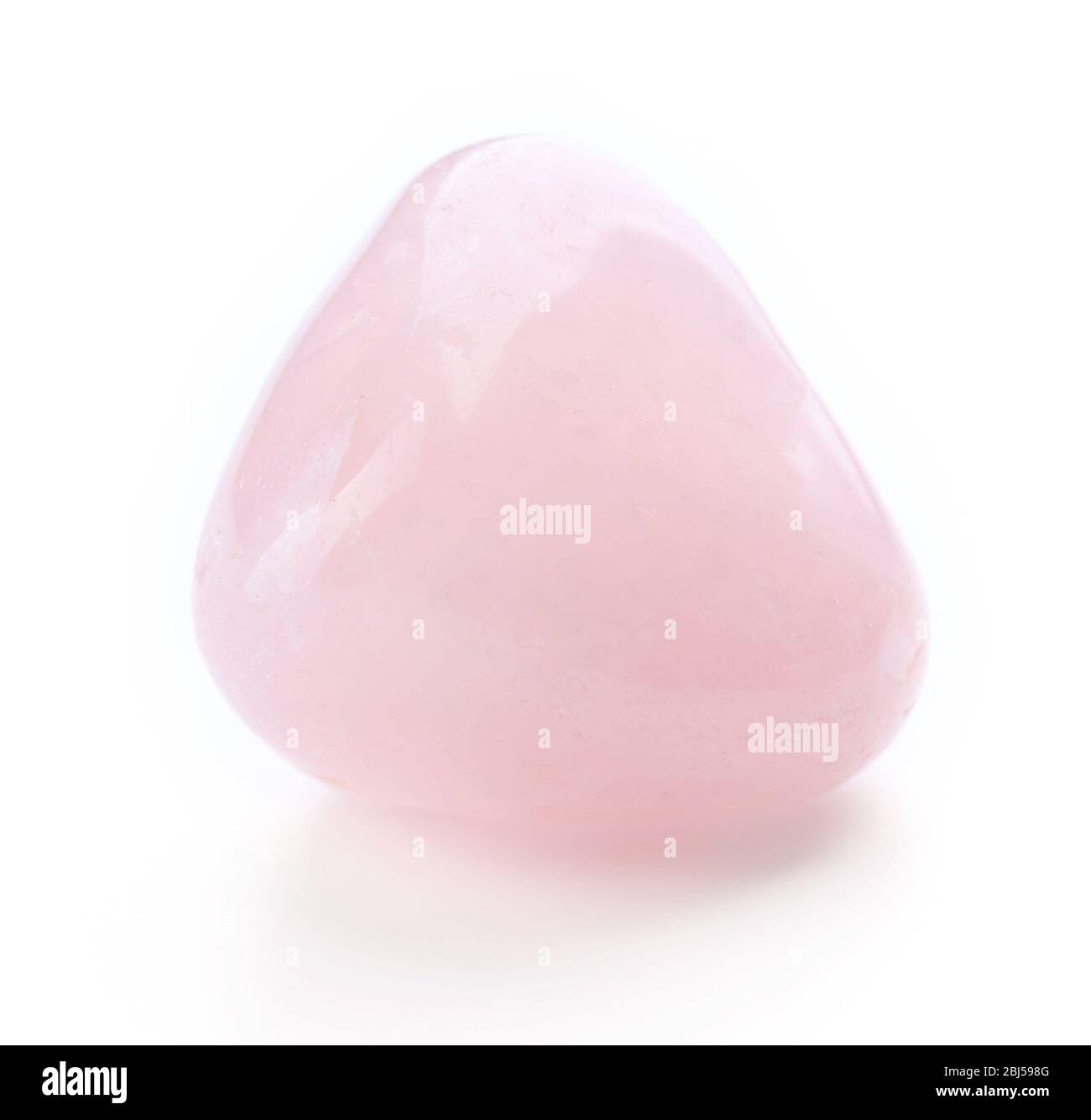Pink quartz isolated on white background Stock Photo - Alamy