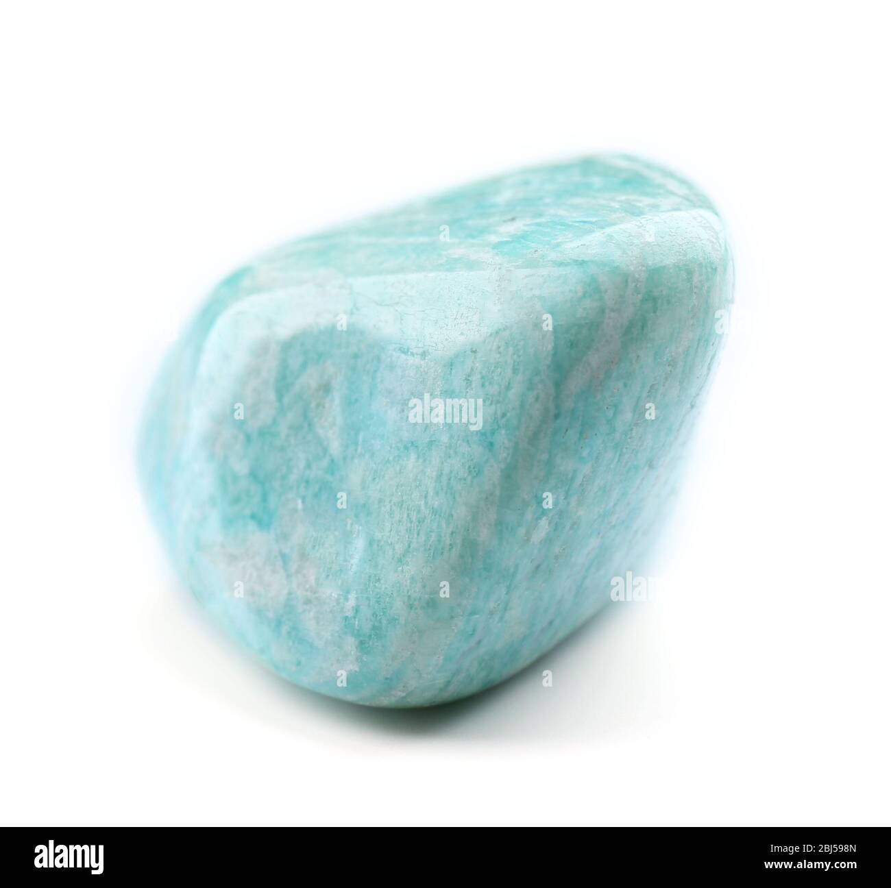 Amazonite isolated on white background Stock Photo - Alamy