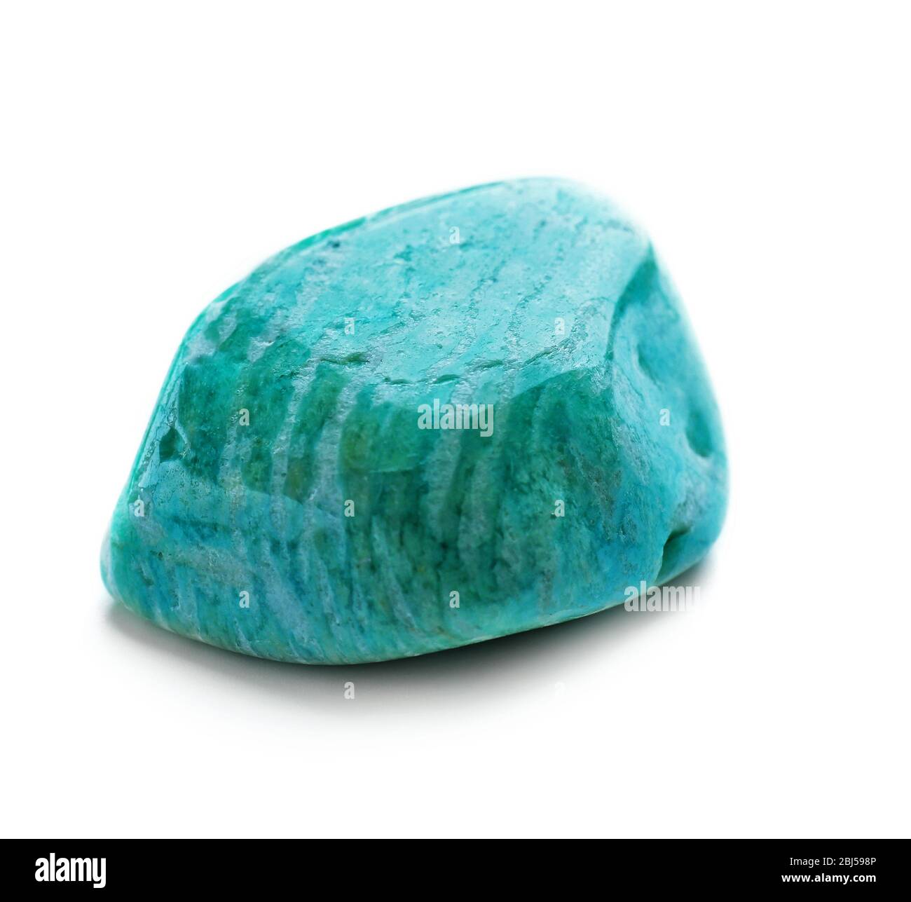Amazonite isolated on white background Stock Photo - Alamy