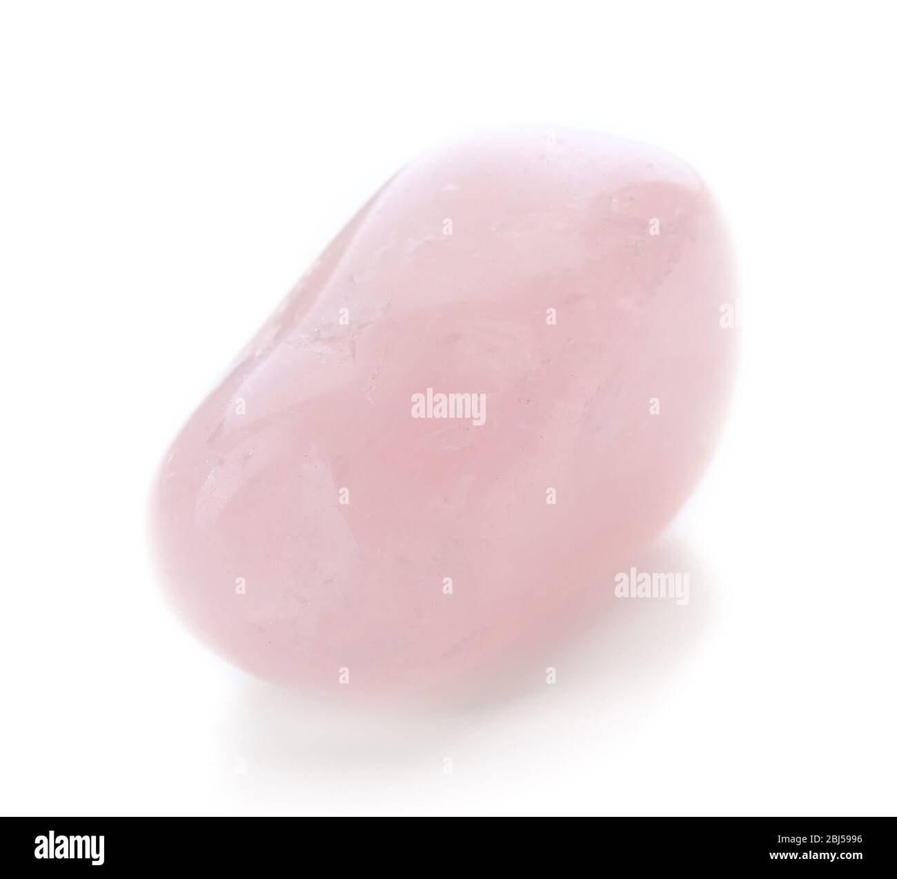 Pink quartz isolated on white background Stock Photo - Alamy