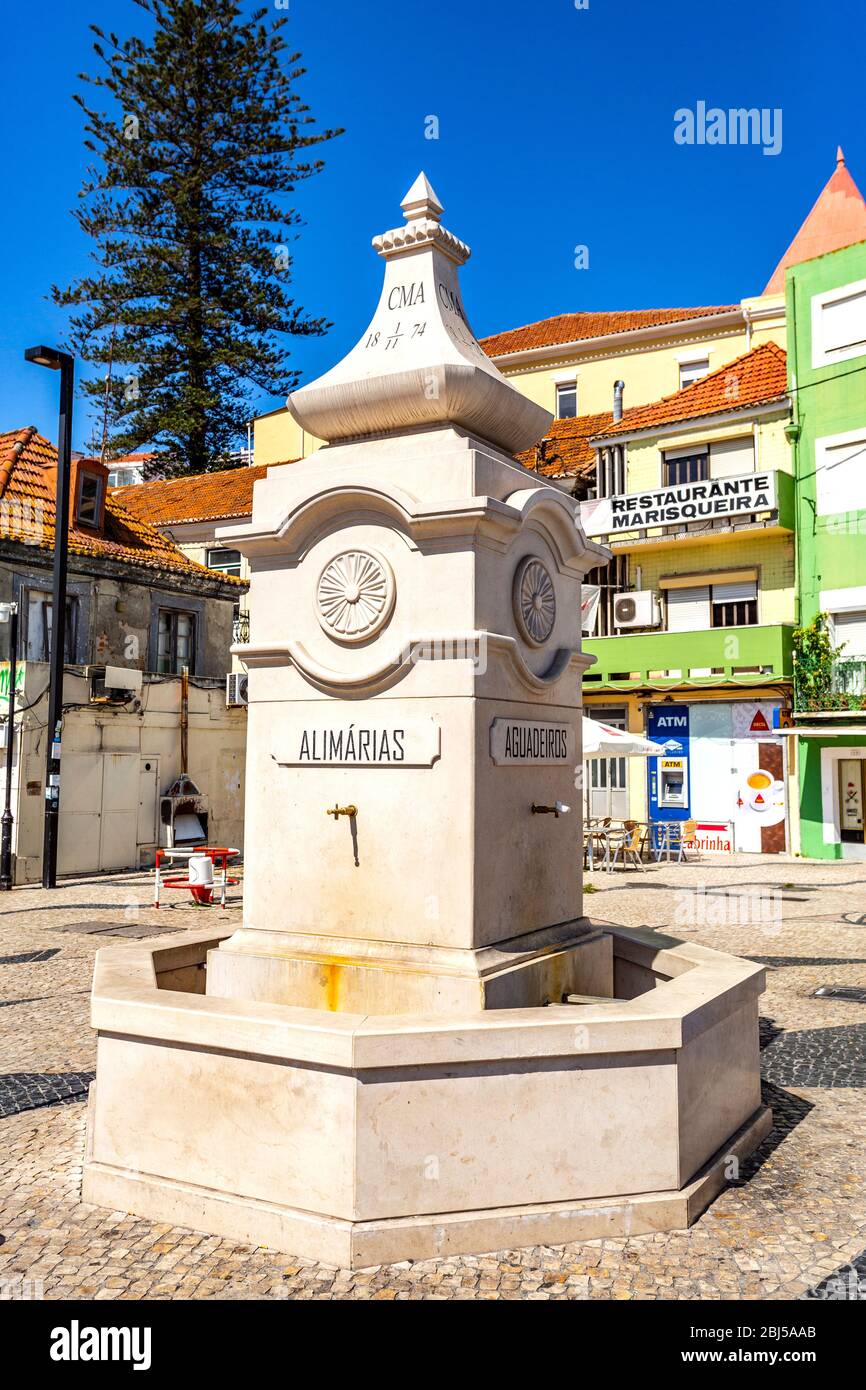 Replica of the original drinking fountain built in 1874, in the same ...