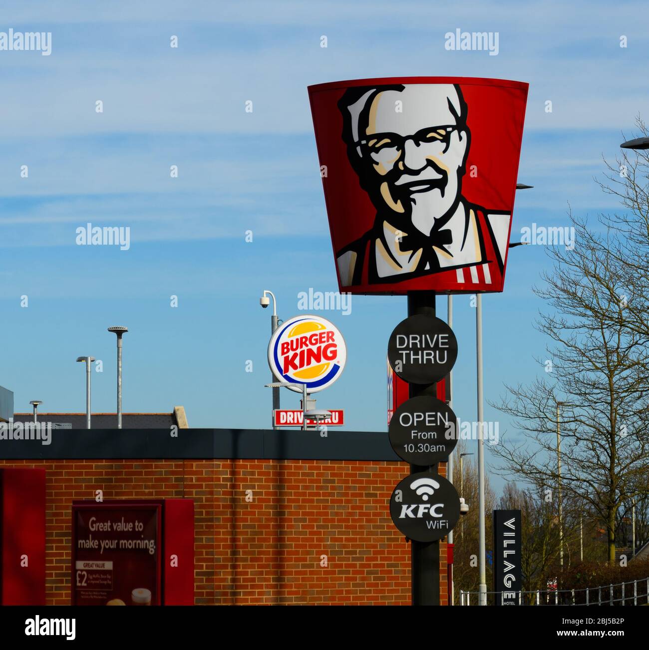Kfc signs burger king hi-res stock photography and images - Alamy