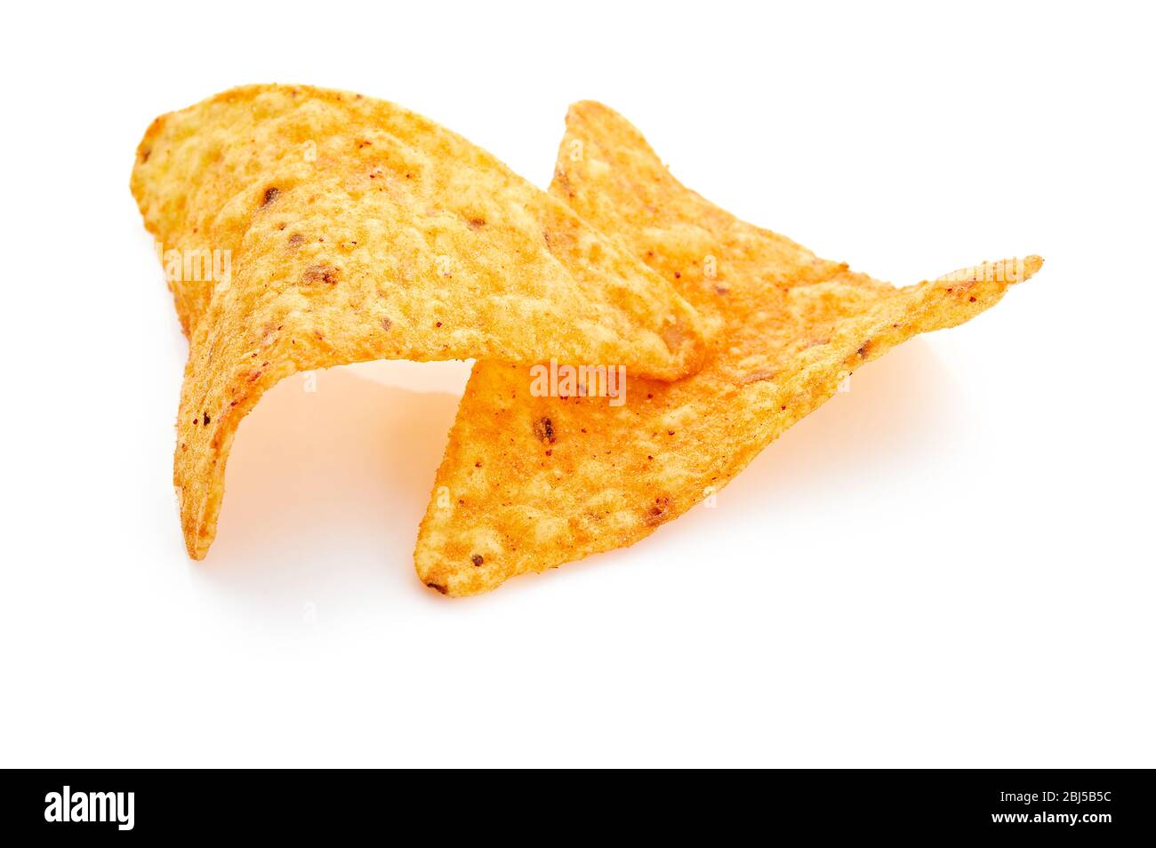 Corn Chips Isolated on White Background Stock Photo - Alamy