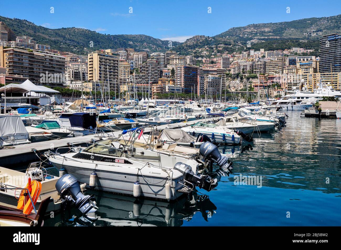 Monte Carlo harbor, Monaco Stock Photo - Alamy