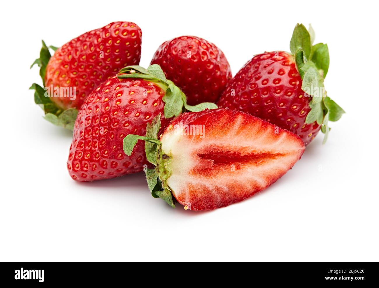 Strawberry cross section Cut Out Stock Images & Pictures - Alamy