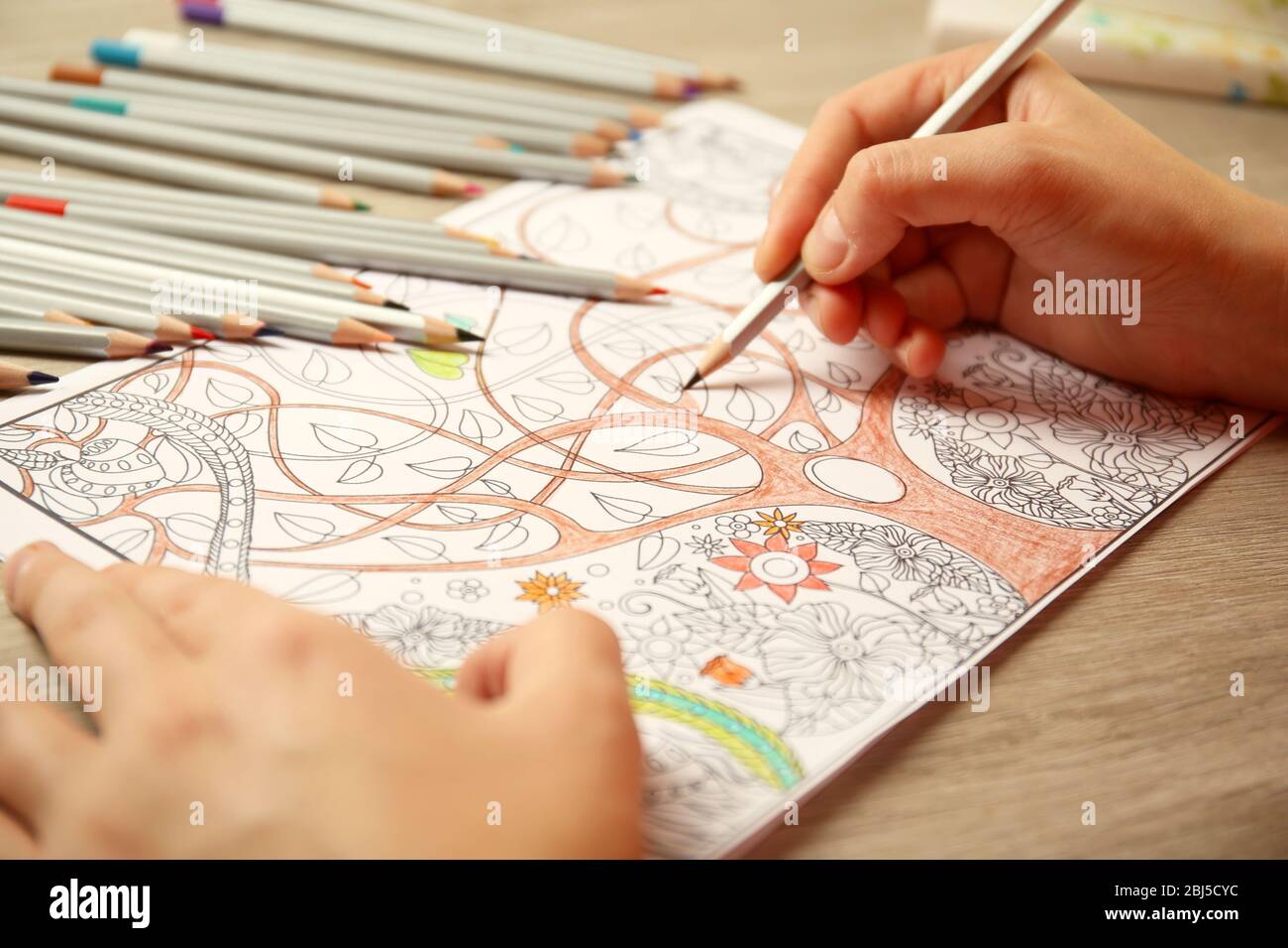 Hand draw antistress hi-res stock photography and images - Alamy