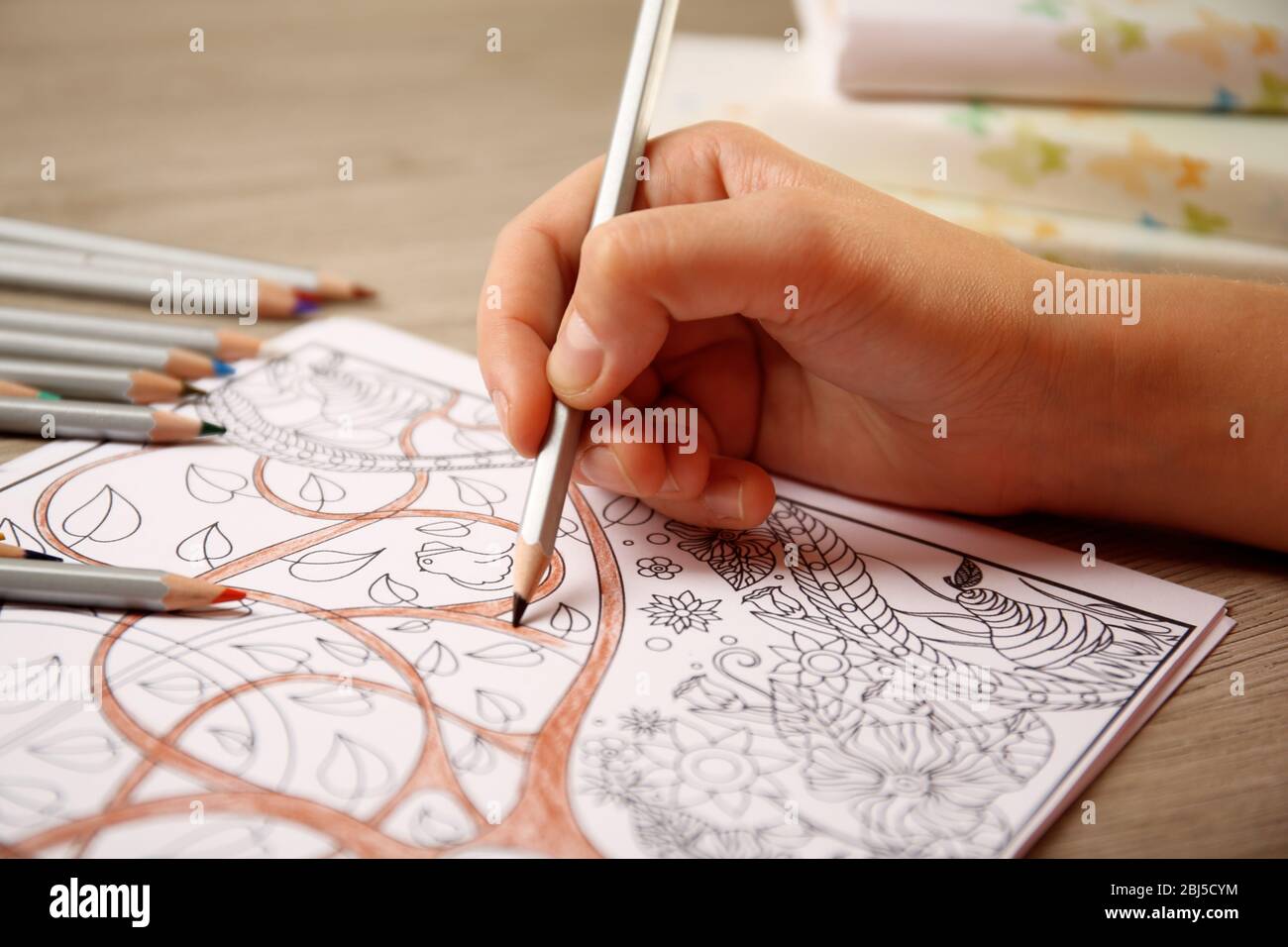 Hand draw antistress hi-res stock photography and images - Alamy