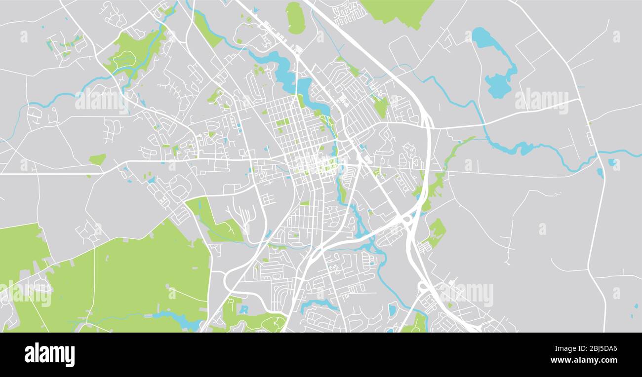 Urban vector city map of Dover, USA. Delaware state capital Stock ...