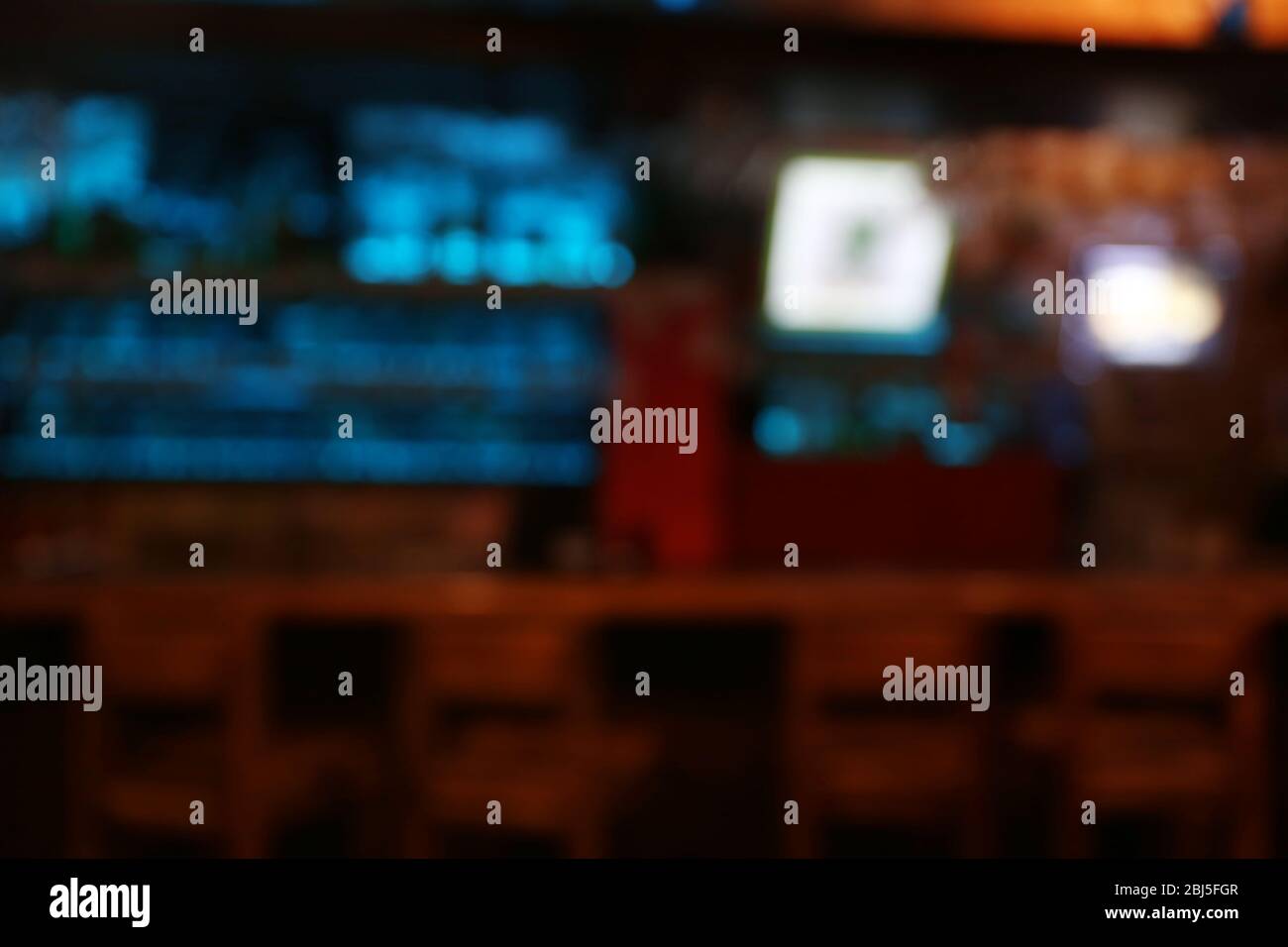 Blurred night bar background Stock Photo - Alamy