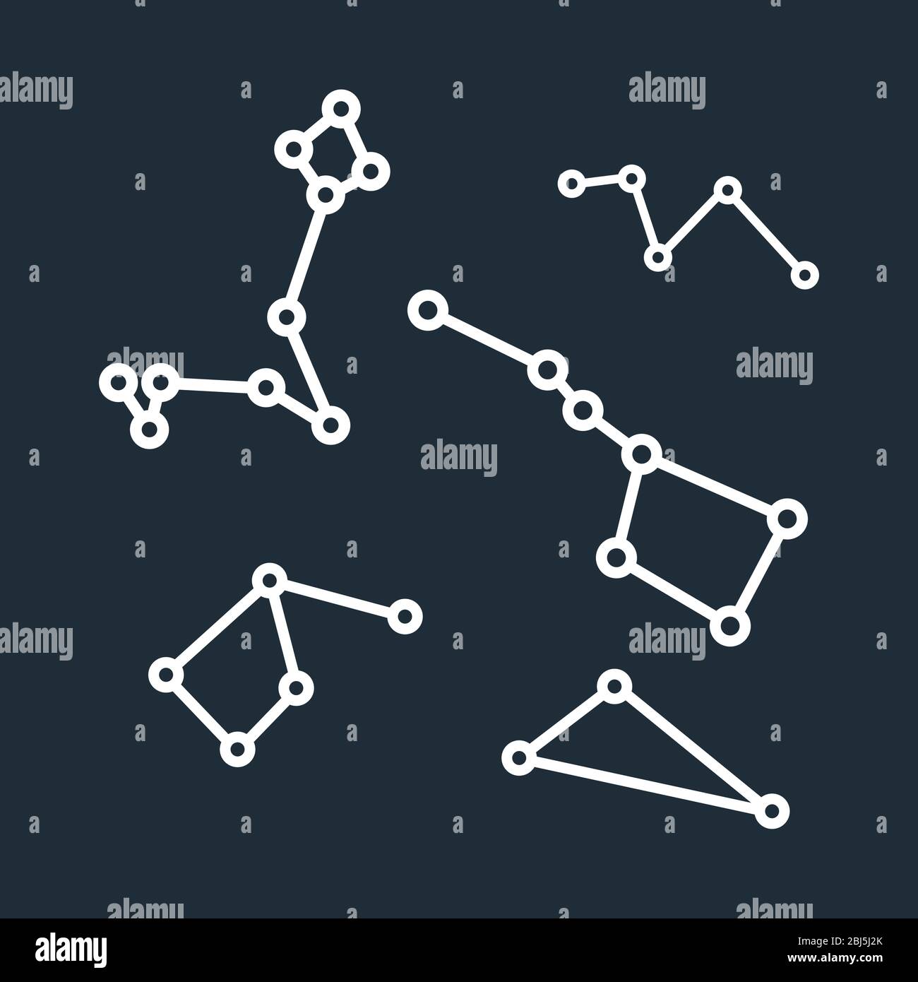 Zodiac constellations map Stock Vector Images - Alamy