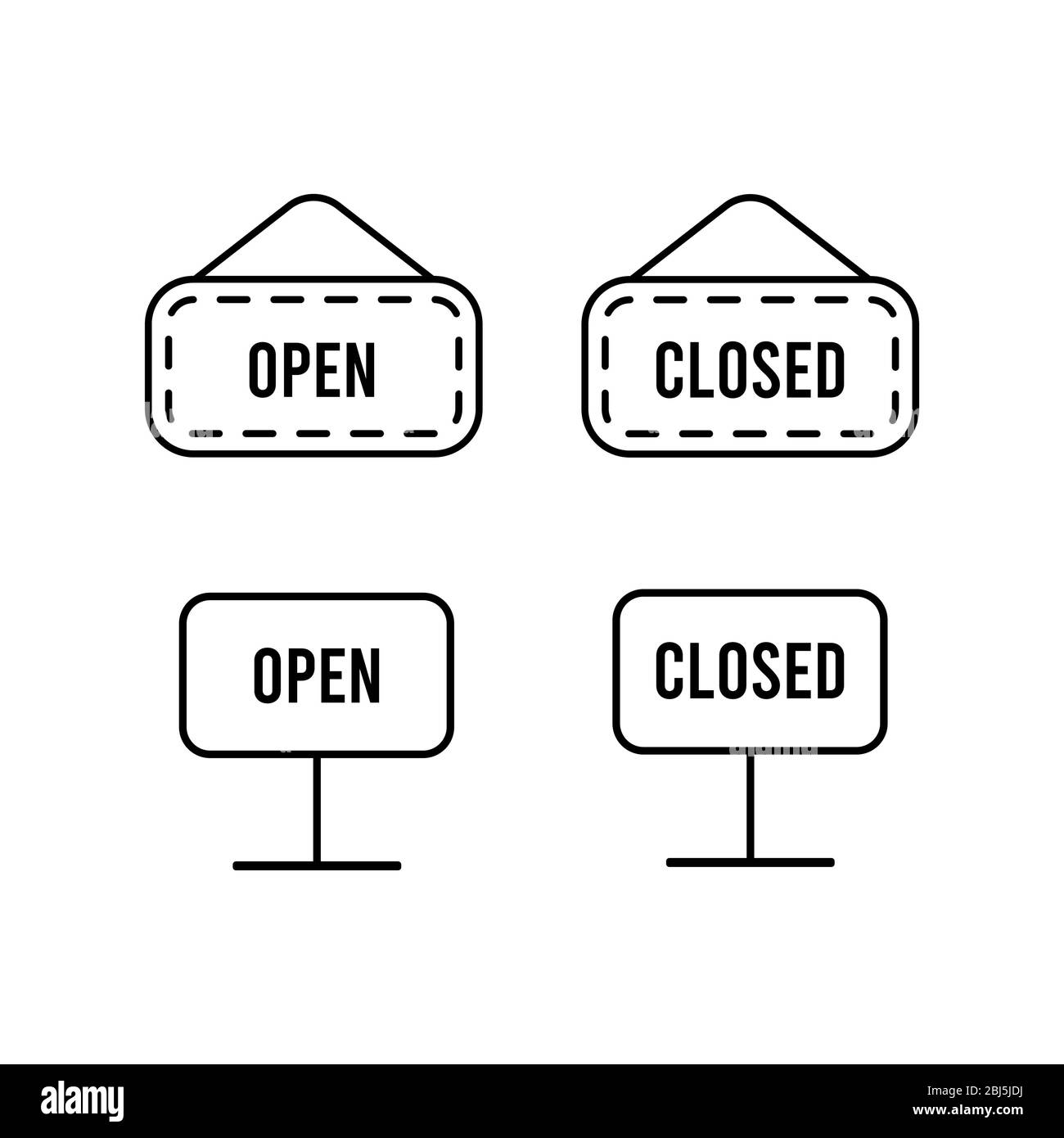 Open Closed Sign Template