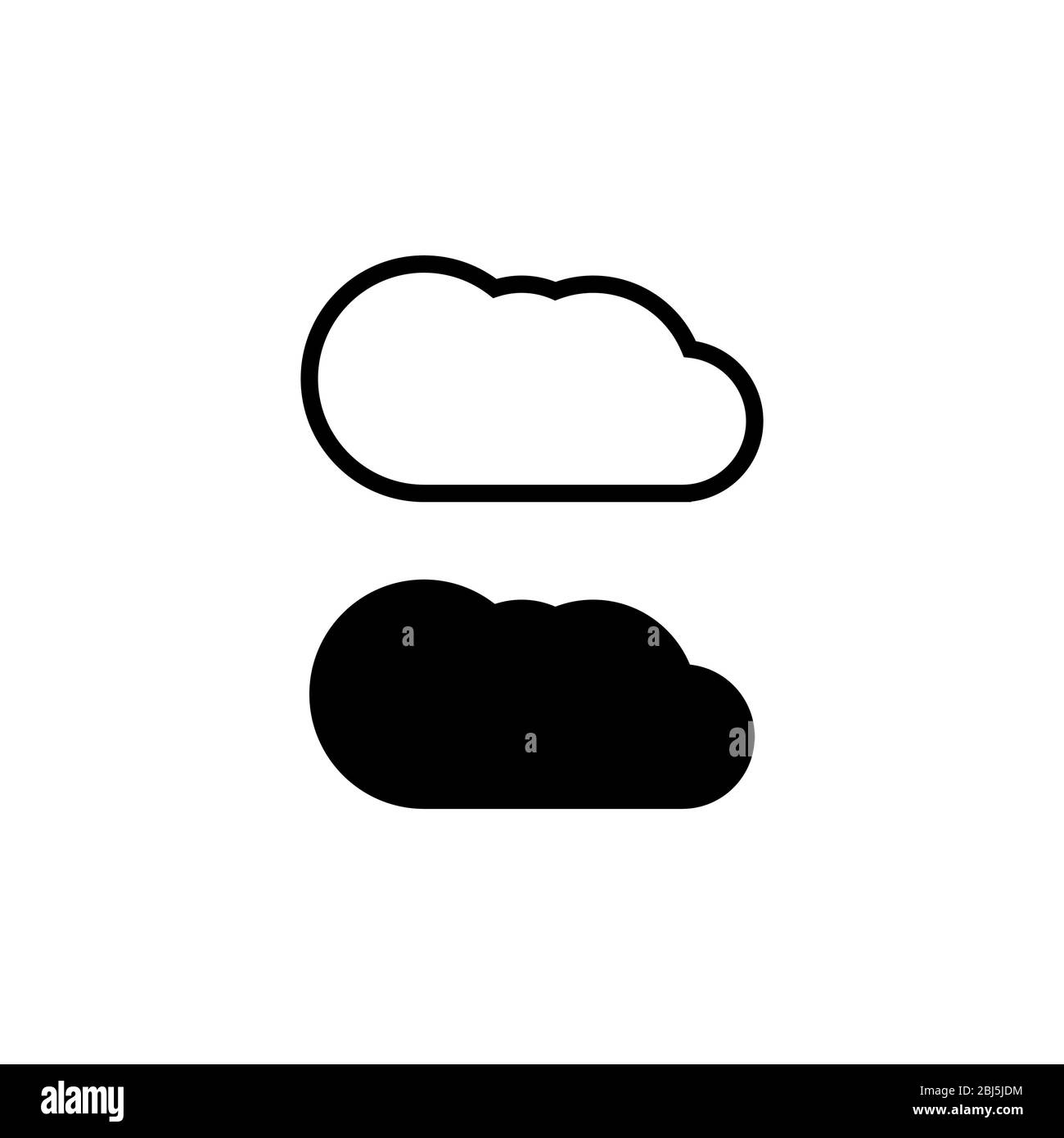 Cloud Icon Vector. Simple flat symbol. Perfect Black pictogram ...