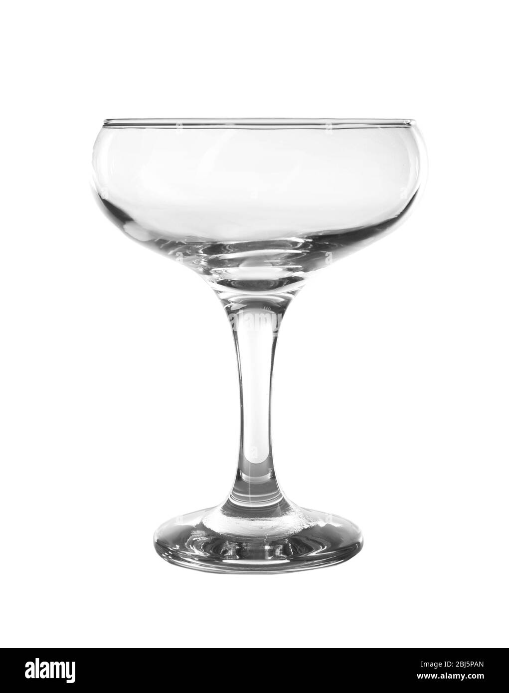 Empty cocktail glass isolated on white Stock Photo - Alamy