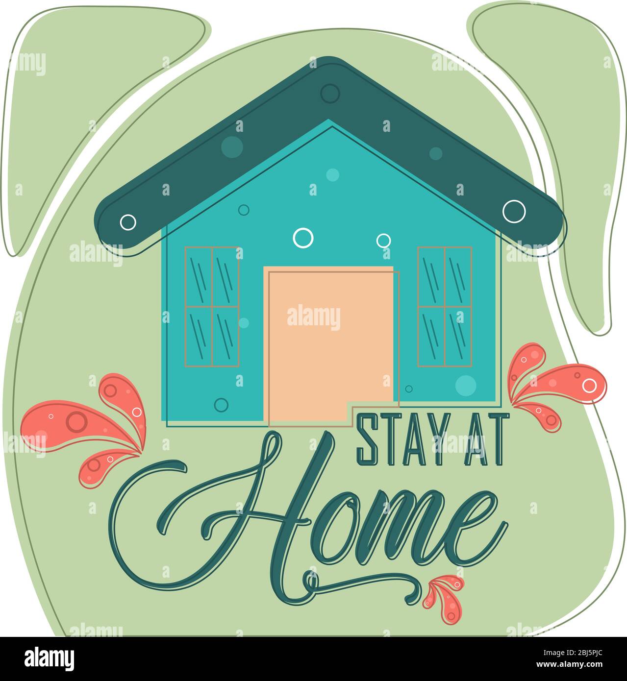 Stay at home poster Stock Vector Image & Art - Alamy
