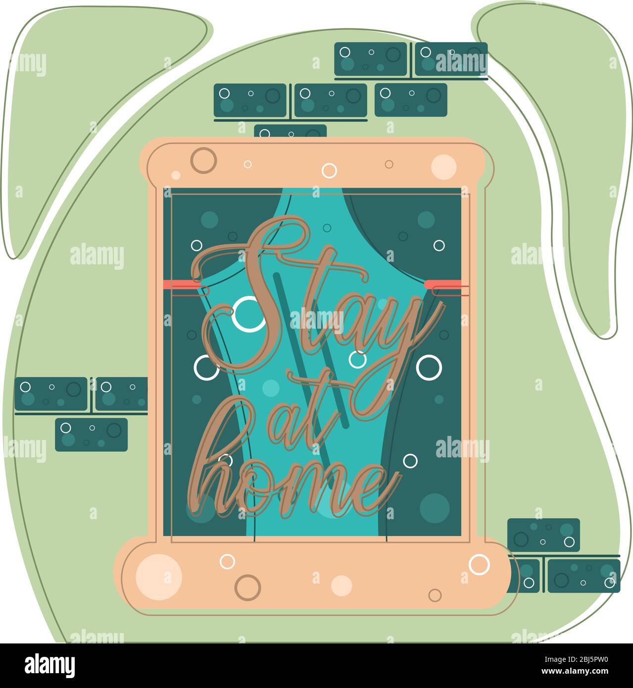 Stay at home poster Stock Vector Image & Art - Alamy