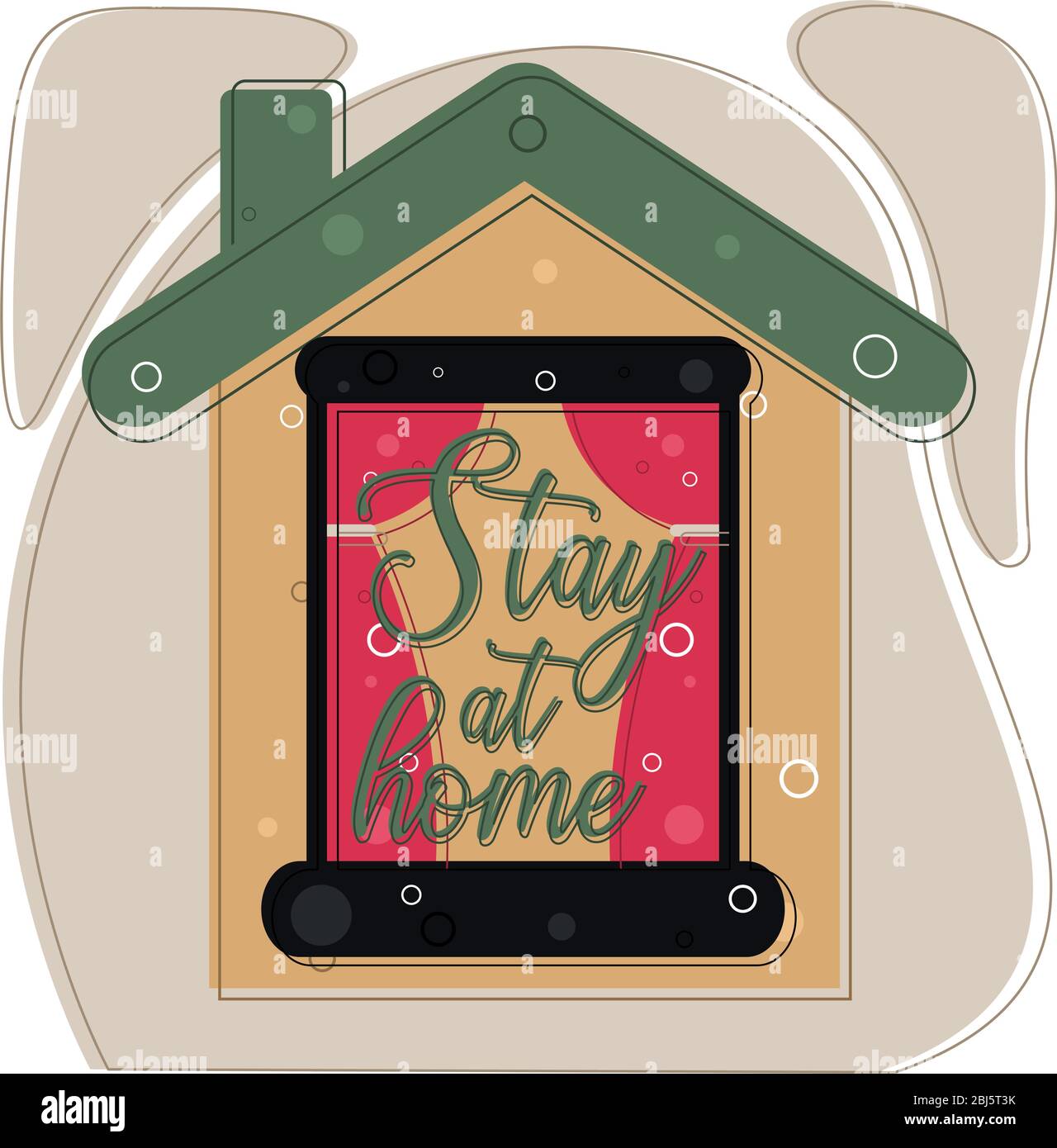 Stay at home poster Stock Vector Image & Art - Alamy